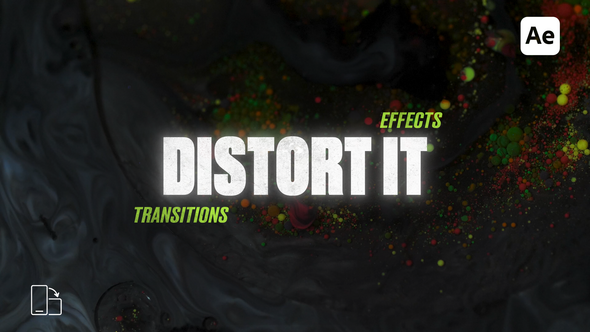 Distort It: Sleek and Stylish Distortion Transitions, After Effects Project Files